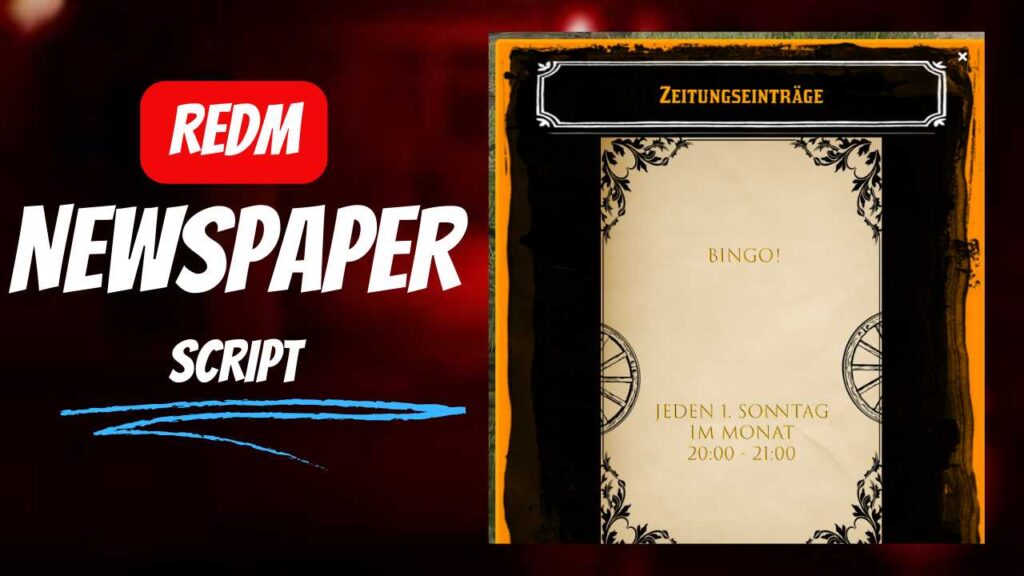 Vorp Newspaper Simular Like a Blackboard - Redm Scripts