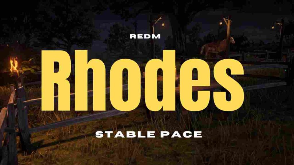 Redm Rhodes Stable Pace - Redm Scripts